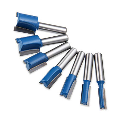 7 pcs Router Bits Set - Straight Woodworking Router Bit Tool Diameter ...
