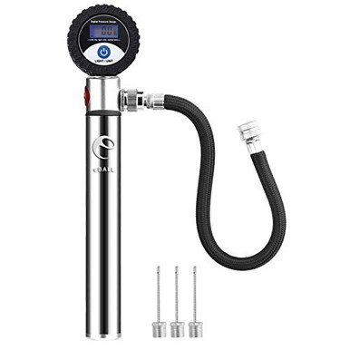 eBALL Ball Pump with Digital Pressure Gauge Sports Ball Hand Pump with ...