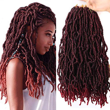 Braiding Hair Nu locs Crochet hair 18 inch 6 Packs Crochet Hair Goddess ...
