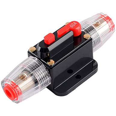 Z8LED 60 Amp Audio Circuit Breaker With Manual Reset for Auto Car SUV ...
