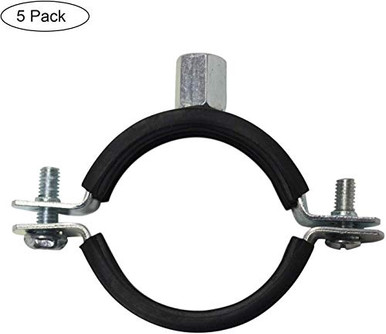 WYKA 4 Inch Heavy Duty Adjustable Pipe Bracket Clamp 5 Pack Wall ...