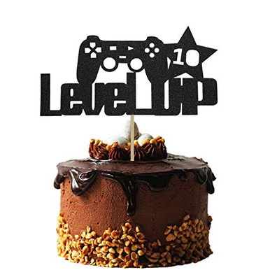 Level Up 10 Cake Topper Video Game Level Up 10 Birthday Cake Topper ...