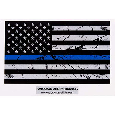 Black Ops Reflective American Flag Decal Blue Streak Made in The U-S-A ...