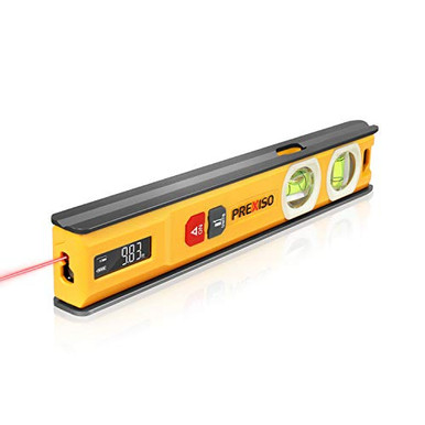 PREXISO 2-in-1 Laser Measure and Torpedo Level 65ft Laser Distance Measure Built-in 12-inch ...