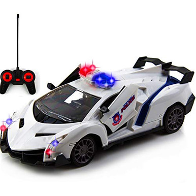 Toysery RC Police Car Super Fast 120 ScaleKids Remote Control Drift ...