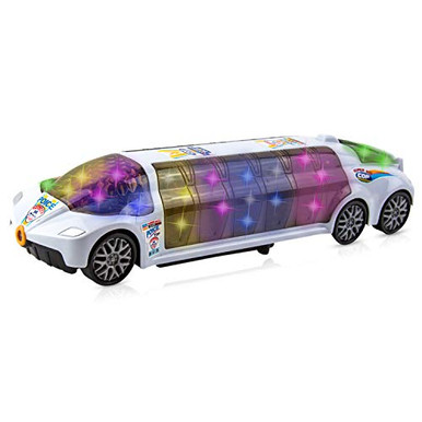 Toysery Police Bus Toy Electric Police Vehicle with Flashing LED Light ...