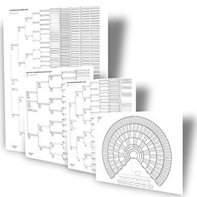 Big Genealogy Charts Bundle with 10-Generation 8-Generation and 6 ...