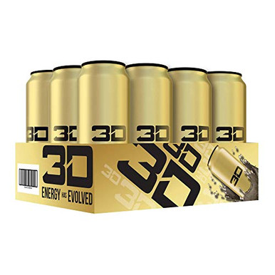 3D Sugar-Free Energy Drink Pre-Workout Performance Gold 16 oz Cans ...