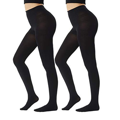 MANZI 120D Women Super Opaque Winter Thermal Warm High-Waisted Control ...