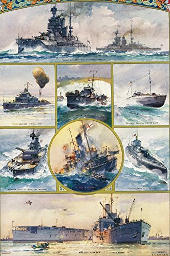 Types of British warships brought into being by the Great War From top ...