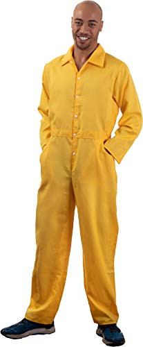 Yellow Jumpsuit - Costume Cosplay Flight Jump Suit Halloween Unisex Men ...
