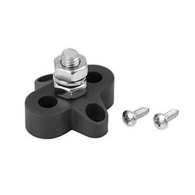 X AUTOHAUX DC 6-48V Bus Bar Power Terminal Block Insulated M8 Positive Distribution Junction ...