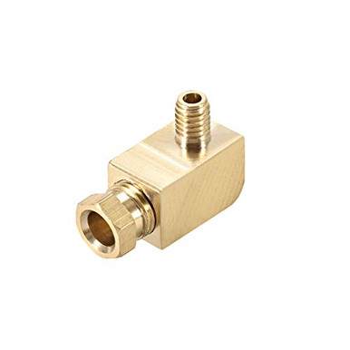 uxcell Brass Pipe Fitting 90 Degree Barstock Street Elbow M6 Male X 6mm ...