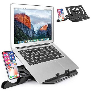 Laptop Stand Adjustable Laptop Riser Stands for Desk Portable Foldable ...