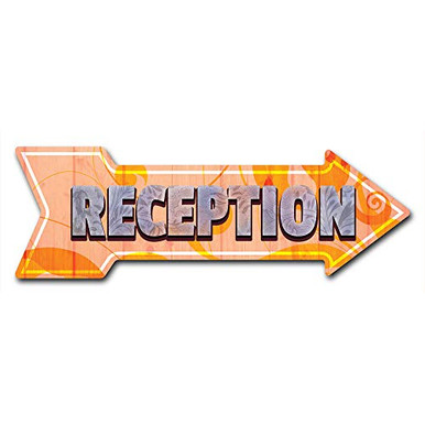 SignMission Decal Art Reception Decal Indoor-Outdoor Decor 24 ...