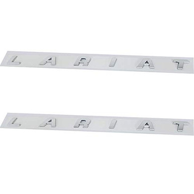 Two Pack Lariat Side Fender Emblems Nameplate Letter Badge 3D Logo ...