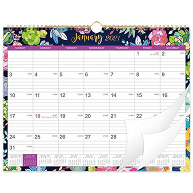 2021 Wall Calendar - Monthly Hanging Calendar Planner 2021 15 x 11-5 ...