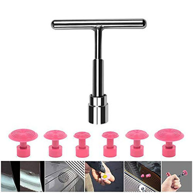 PDR Tools Paintless Dent Repair Tools Kit T-Handle Dent Puller Slide ...