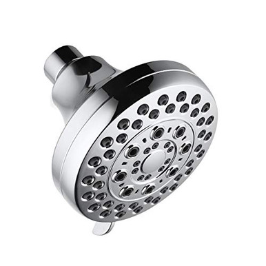5 Spray Setting Massage Shower Head Chrome - Rainhead Showerhead Air ...