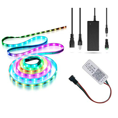 WS2812B RGB LED Strip 150 Pixels Individually Addressable 5V 5m- 5V 8A ...