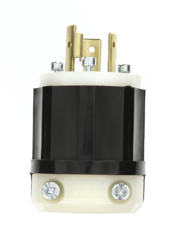 Leviton 2311-PLC 20-Amp, 125-Volt, NEMA L5-20P, 2P, 3W, Locking Plug ...