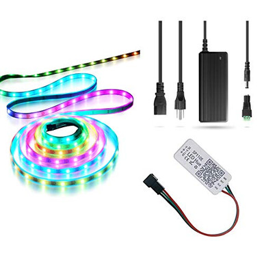 WS2812B RGB LED Strip 150 Pixels Individually Addressable 5V 5m- 5V 10A ...