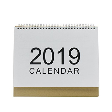 Simple Daily Desk Calendar 2018 -2019 Rainlendar with Stand Weekly ...