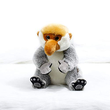 ZHWENYIN Malaysia Travel Cute Lazy Monkey Plush Doll Proboscis Monkey ...