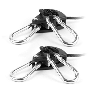 SkyLife Heavy-Duty Adjustable Rope Ratchet Grow Light Fixture Hangers ...