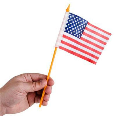SN Incorp_ Small American Flags 4x6 Inch - Hand Held American Flags On ...