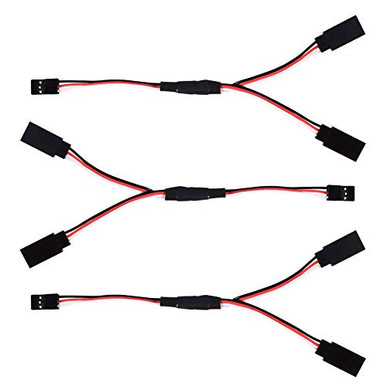 Aoicrie 3Pcs JR Style Servo Y Harness 6 150mm Servo Y-Cables Connector ...