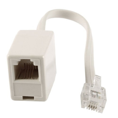 Uxcell RJ11 6P4C Band F Plug Socket Telephone Adapter ADSL Splitter for ...