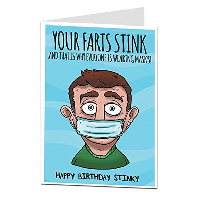 Funny Happy Birthday Card Your Farts Stink Design - Warehousesoverstock
