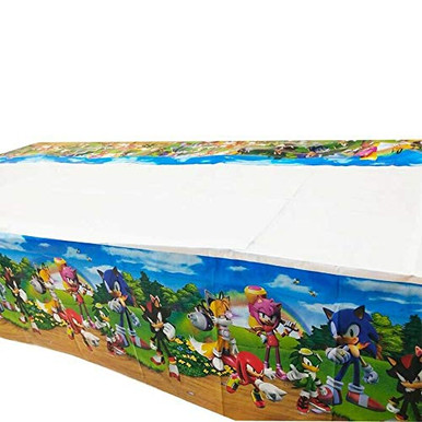 Sonic The Hedgehog Table Cover 70 x 42 Birthday Party Supplies ...