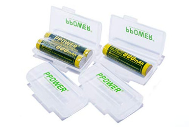 4X Ppower Battery Boxes for Alkaline NiMH NiCd AAA Batteries - Storage ...