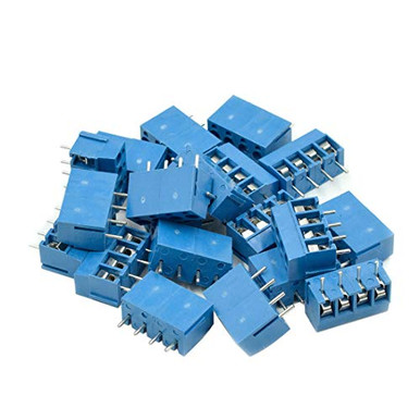 Hxchen 5mm Pitch 4 Pin KF300-4P Screw PCB Wire Terminal Block Connector ...