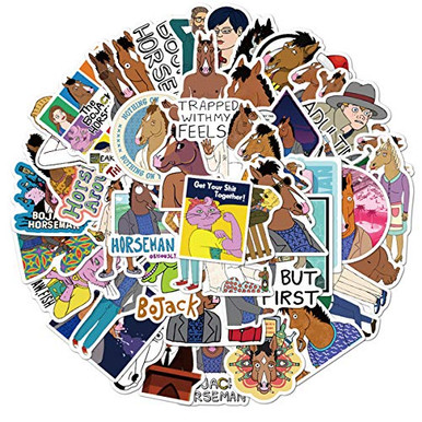 50PCS BoJack Horseman Stickers for Laptop and Computer Anime Cartoon ...