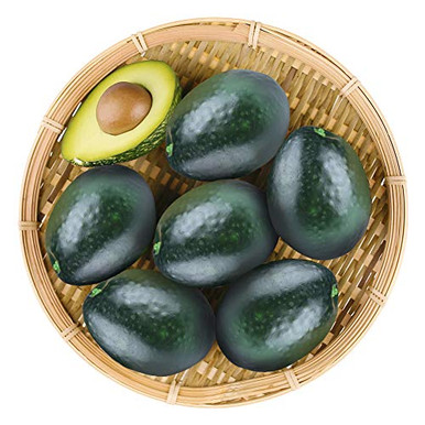 JOHOUSE 7PCS Fake Fruit Lifelike Avocados Simulation Green Avocados ...