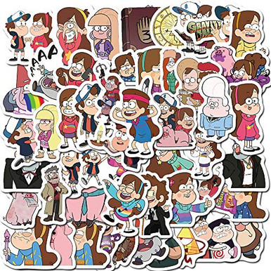 Cartoon Gravity Falls Stickers for Teen Kids Water Bottle 50 Pcs Cool ...