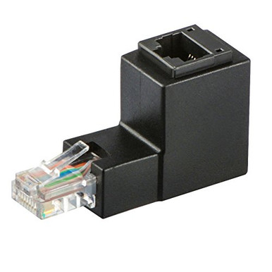 J D Ethernet Adapter Ethernet RJ45 8P8C Male to Female Right Angle ...