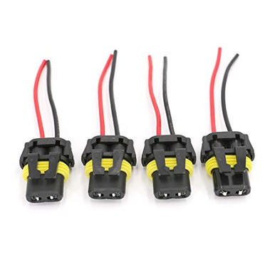UTSAUTO 9006 H10 Wire Connectors Female Adapter Wiring Harness Sockets ...