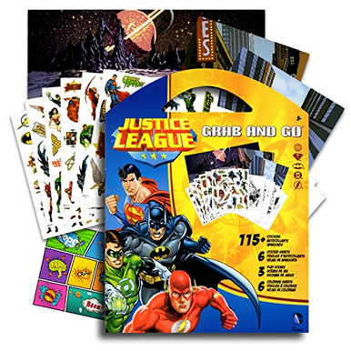 DC Comics Justice League Stickers Coloring Book Activity Set Bonus ...