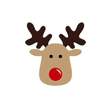 LZBRDY Cartoon Christmas Deer Head Metal Cutting Dies for Scrapbooking ...