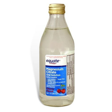 Equate Magnesium Citrate Oral Solution Saline Laxative Cherry Flavor 10 ...