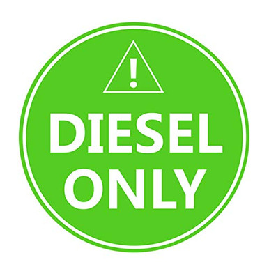 Diesel Only Sticker Sign4 Diesel Only Decal Labels - to Prevent User ...