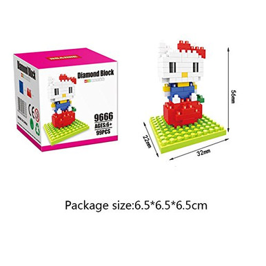 YiQi Toys Cartoon Modelling Building Blocks Toy Mini Diamond Granule ...