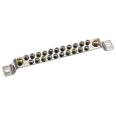 uxcell Copper Screw Terminal Block Connector Bar 100A Double Row Bridge ...