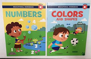 Set of 2 Childrens Early Learning Workbooks ~ Colors Shapes Numbers ...
