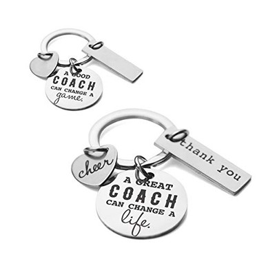 Cheer Coach Keychain Thank You Gifts - A Good Coach Can Change A Game A ...