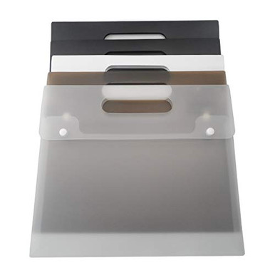 Enyuwlcm A4 Plastic Envelopes Document Holder with Handle Poly Envelope ...